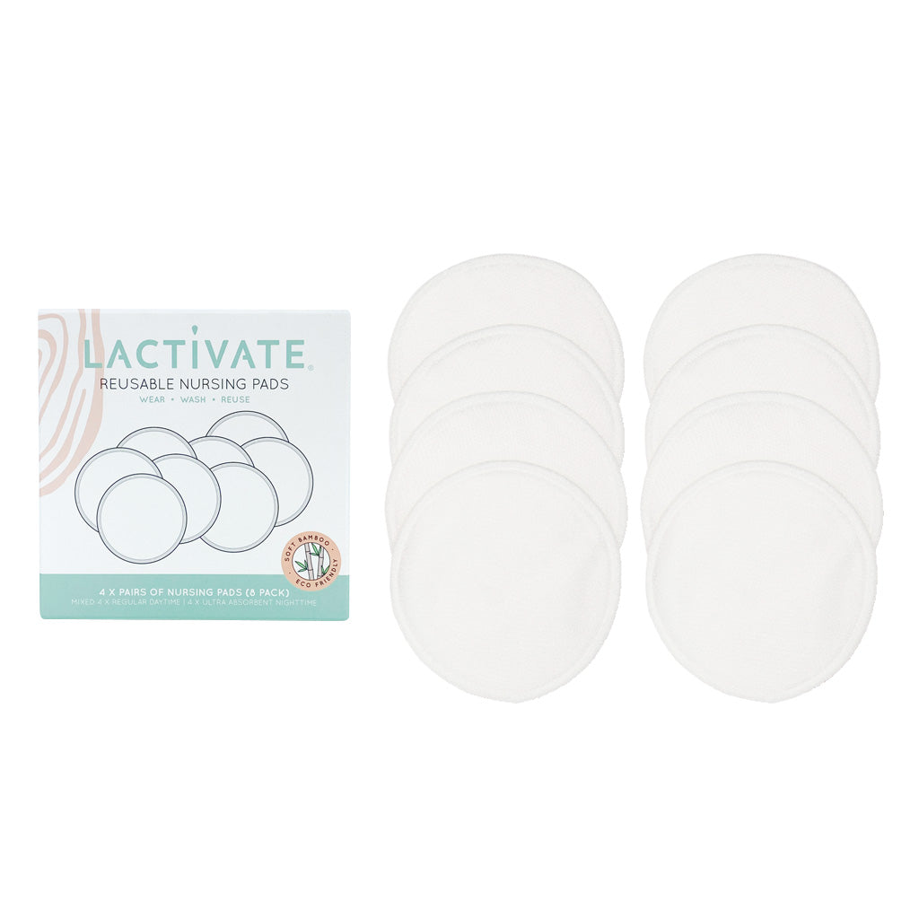 Reusable Mixed White Nursing Pads | Bamboo Reusable Breastfeeding Pads ...